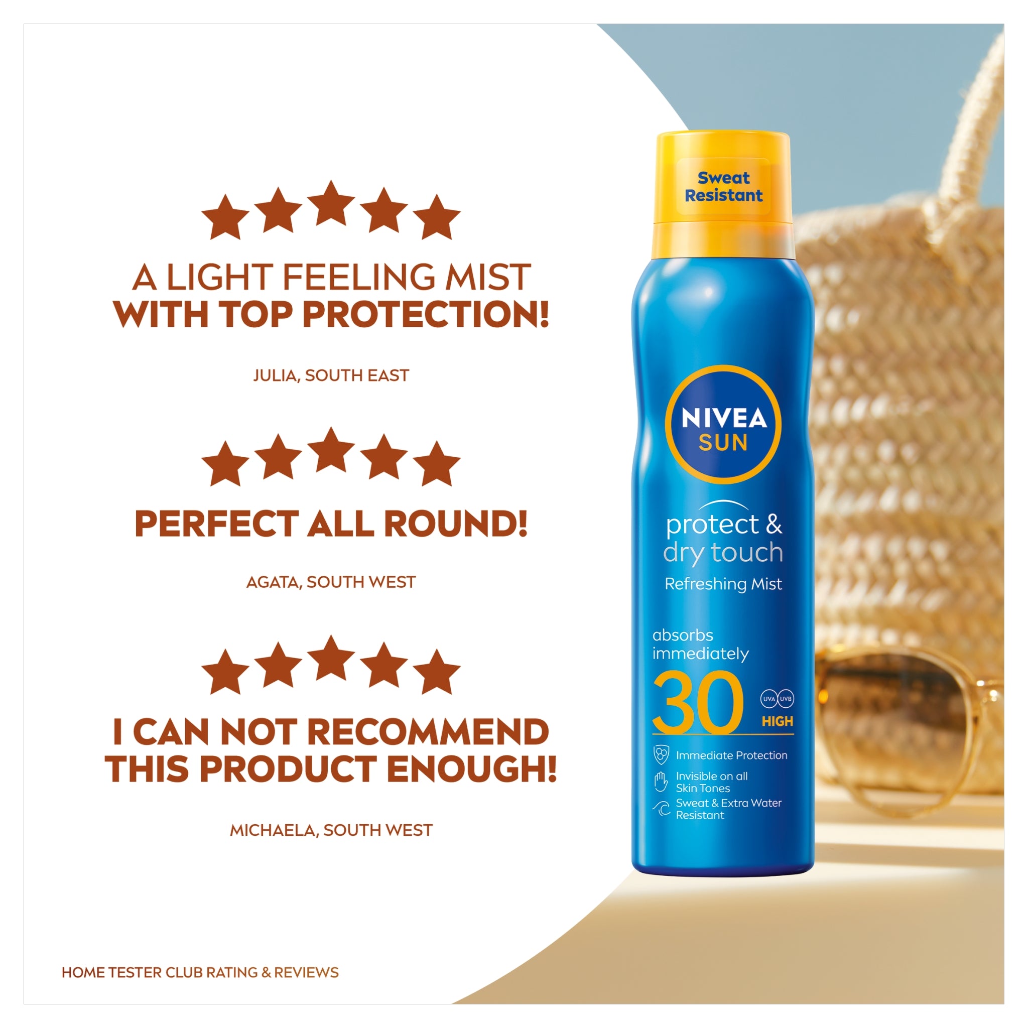 NIVEA Protect & Dry Touch Refreshing Mist SPF 30 200ML | Suncare | Rowlands Online Pharmacy