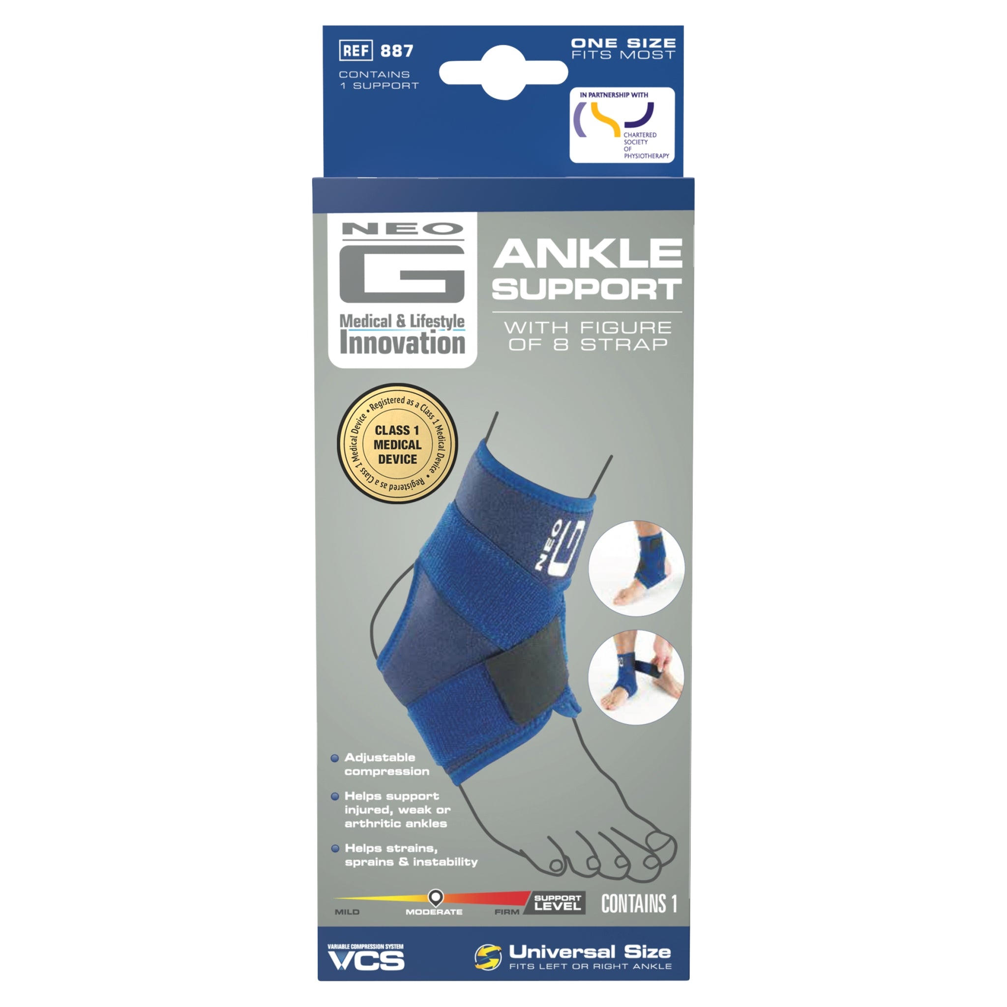 Neo G Ankle Support with Figure of 8 Strap | First Aid – Rowlands ...