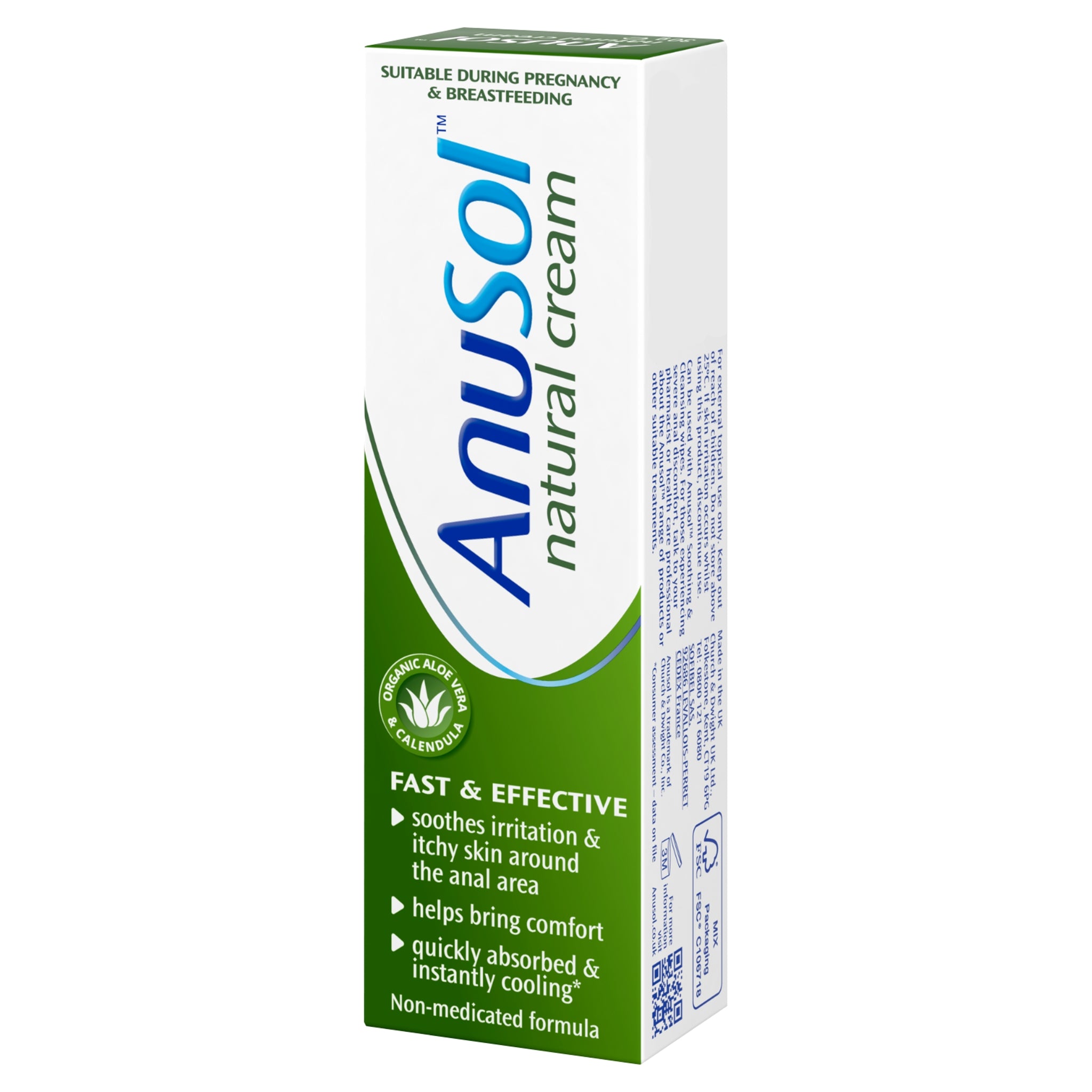 Anusol Natural Cream with Natural Ingredients 30g | Digestive Health ...