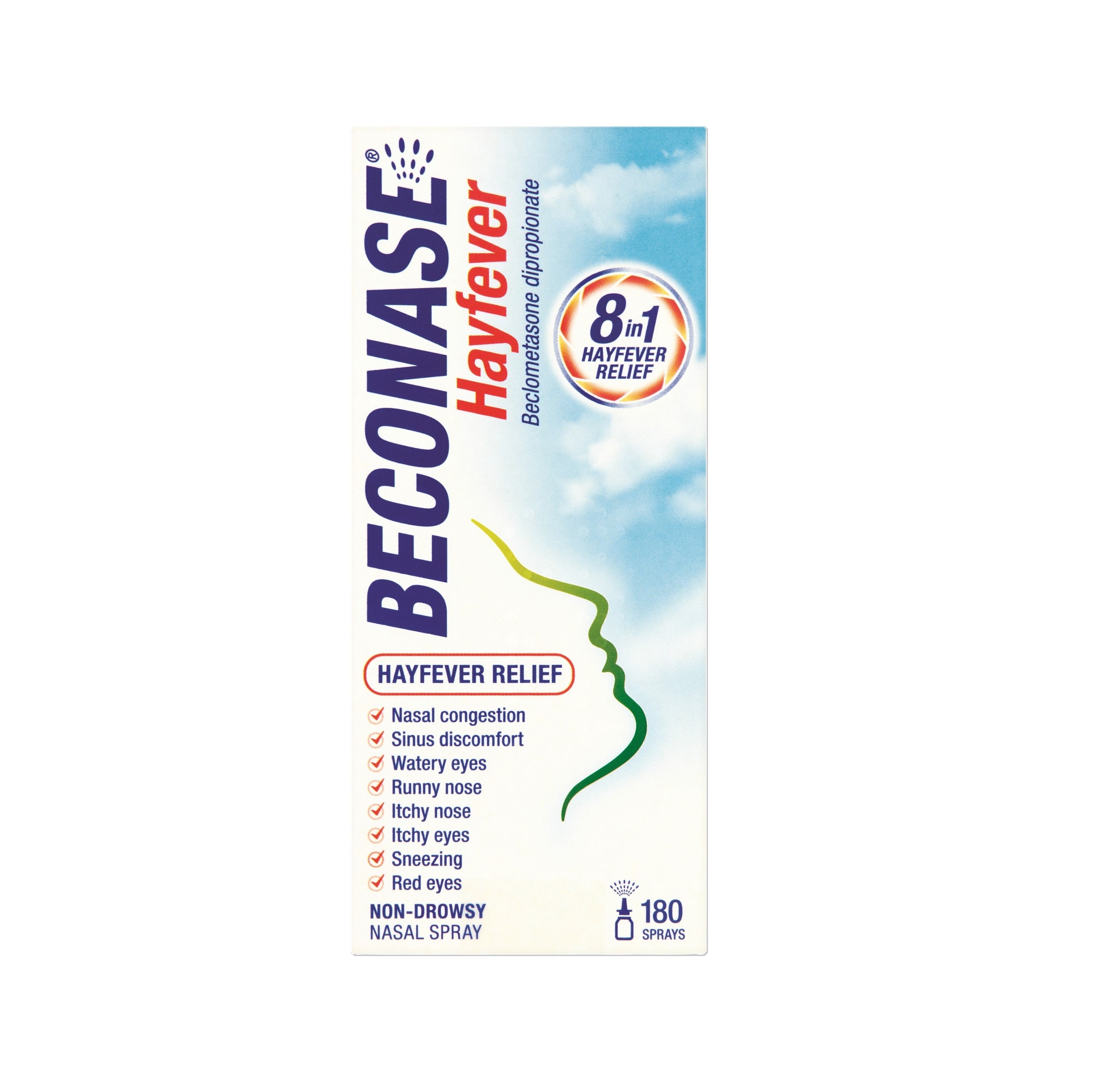 Beconase Hayfever Relief Nasal Spray 180 Dose | Allergy & Hayfever ...