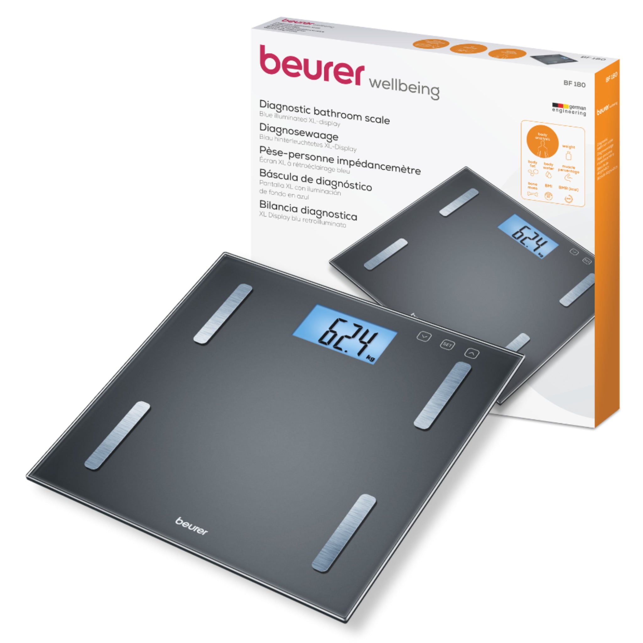 Beurer BF180 Diagnostic Bathroom Scale | Electrical Health | Rowlands ...
