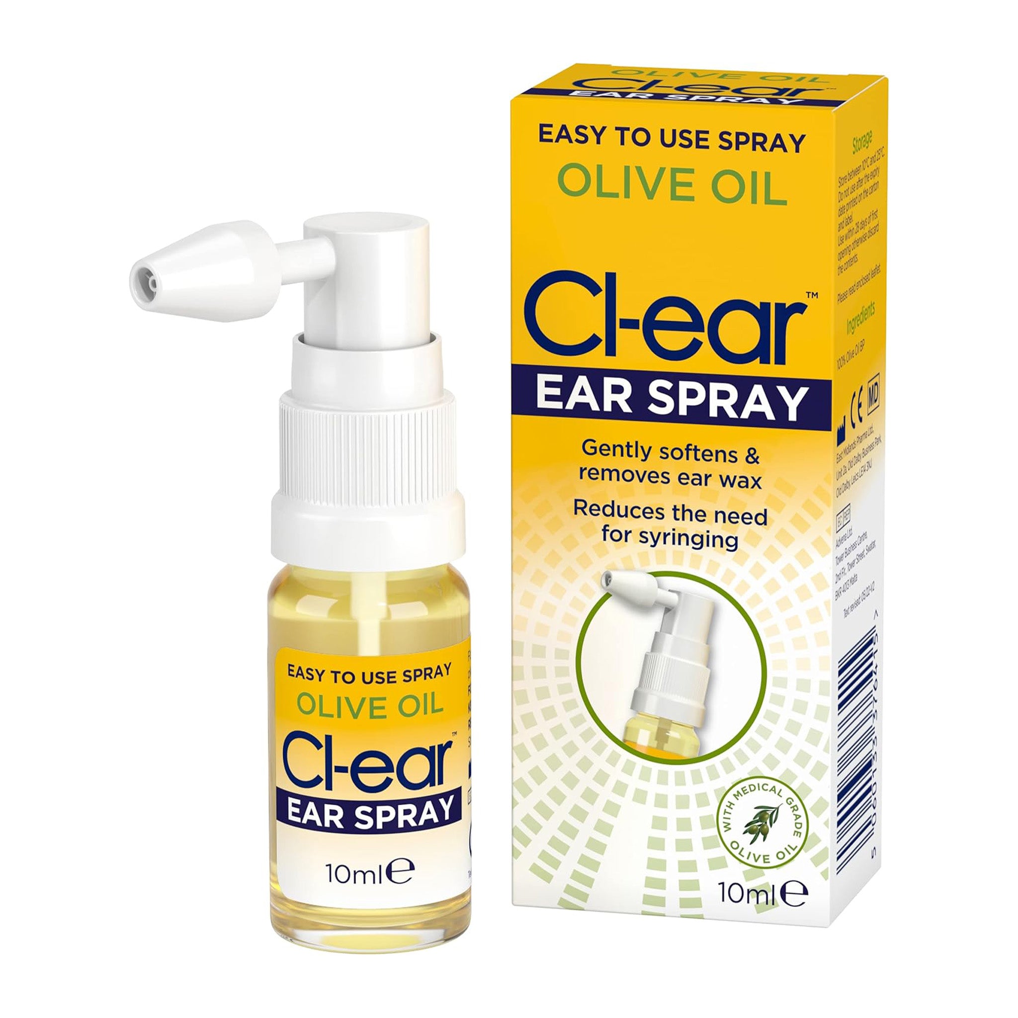 Cl-ear Olive Oil Ear Spray 10ml | Ear Care | Rowlands Online Pharmacy