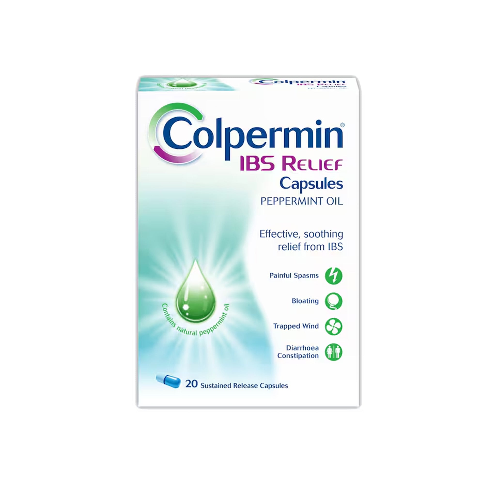 Colpermin IBS Relief Capsules - 20 Capsules | I.B.S. | Rowlands Online ...