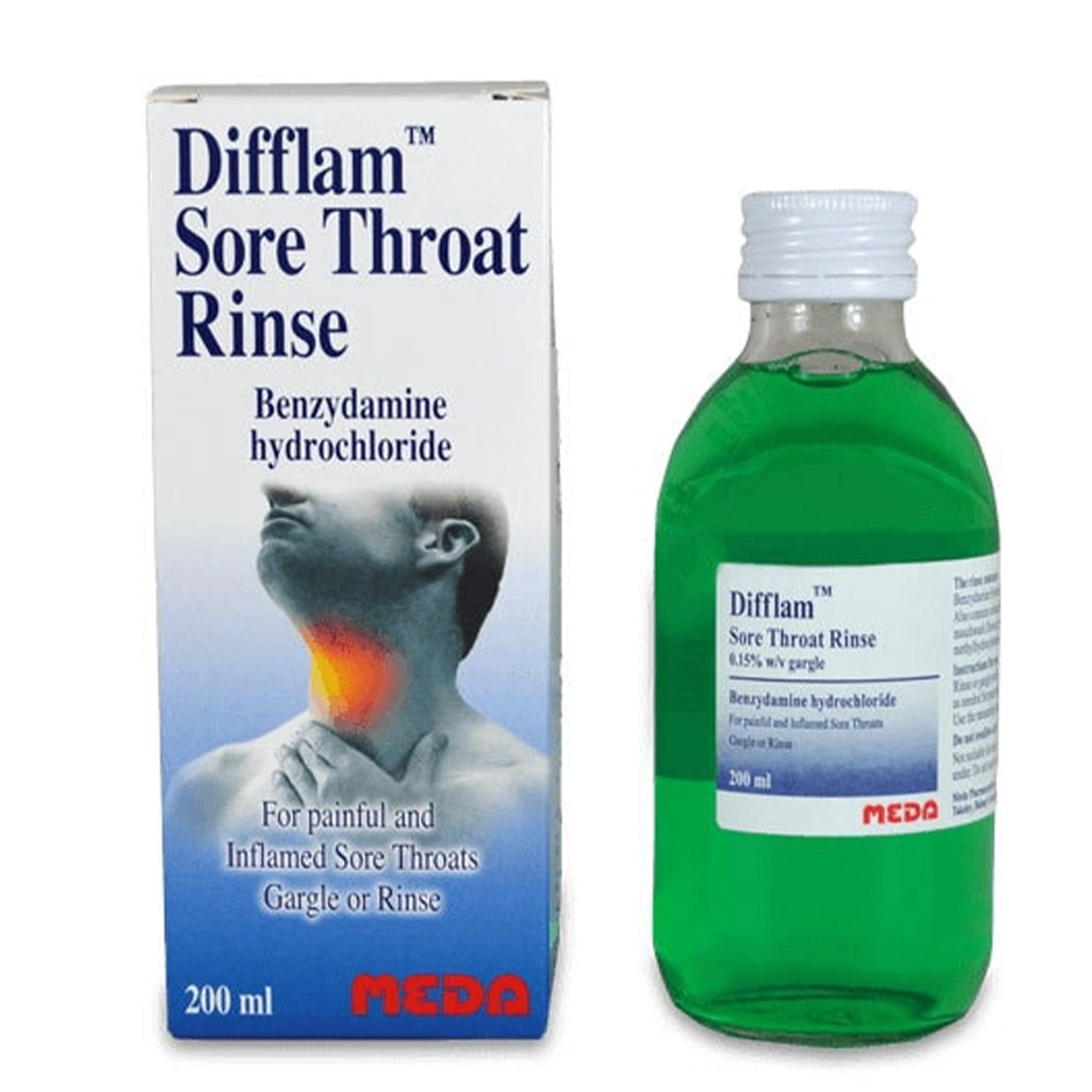 Difflam 0.15% Sore Throat Rinse 200ml | Cough & Cold – Rowlands Online ...