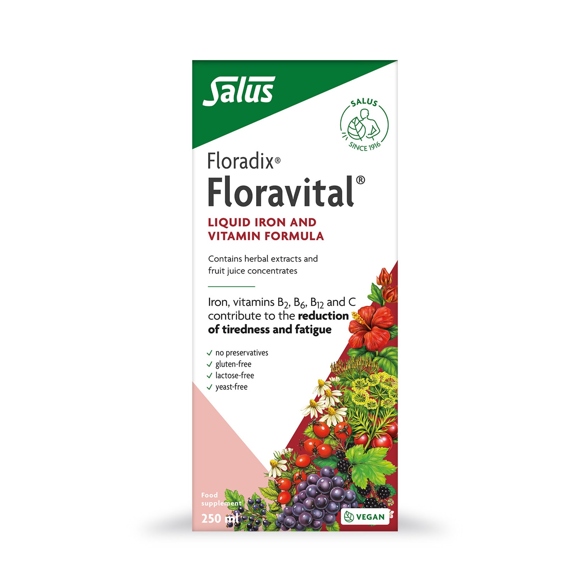 Floradix Floravital Liquid Iron & Vitamin Formula 250ml | Vitamins and ...