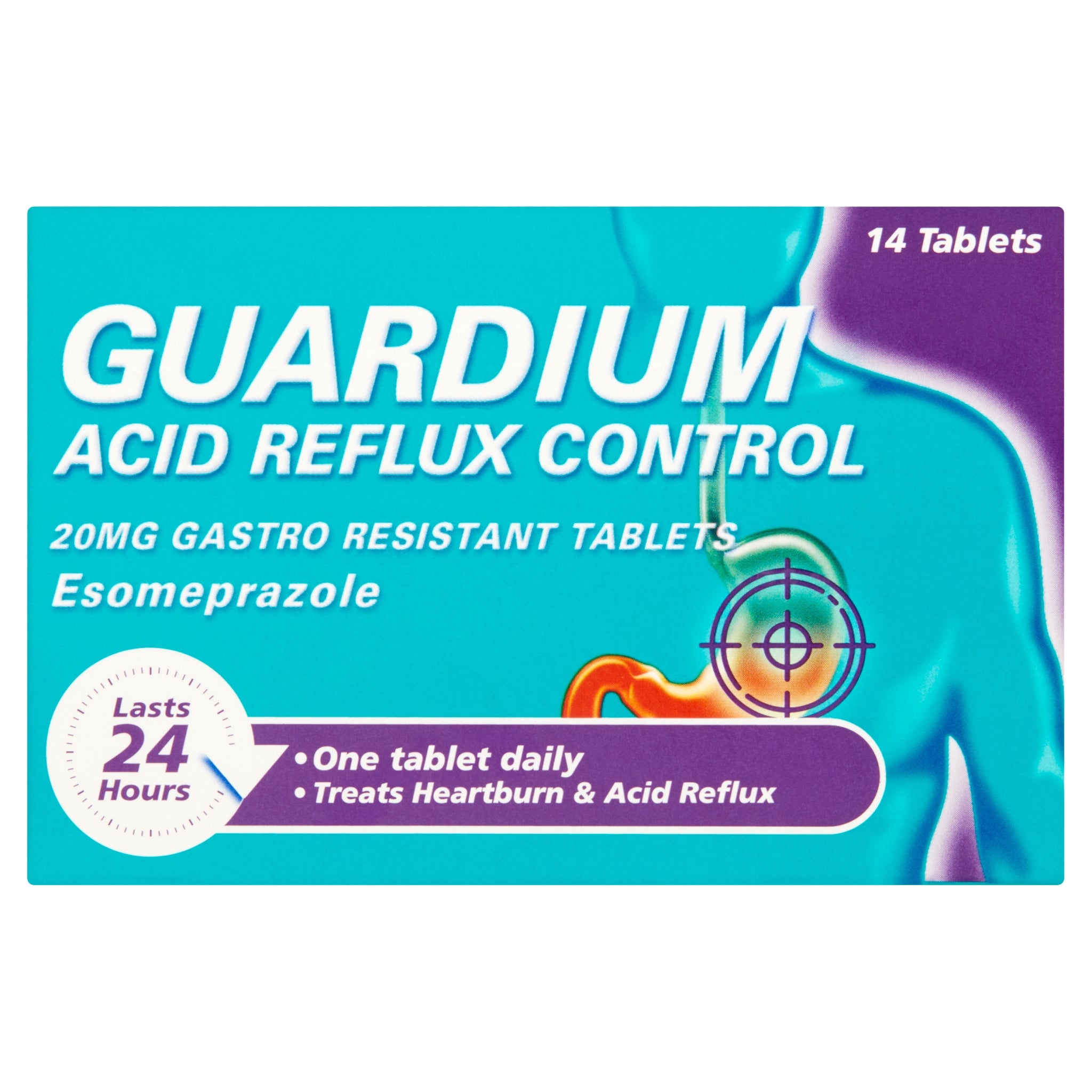 Guardium Acid Reflux Control Gastro Resistant Tablets - 14 Tablets ...
