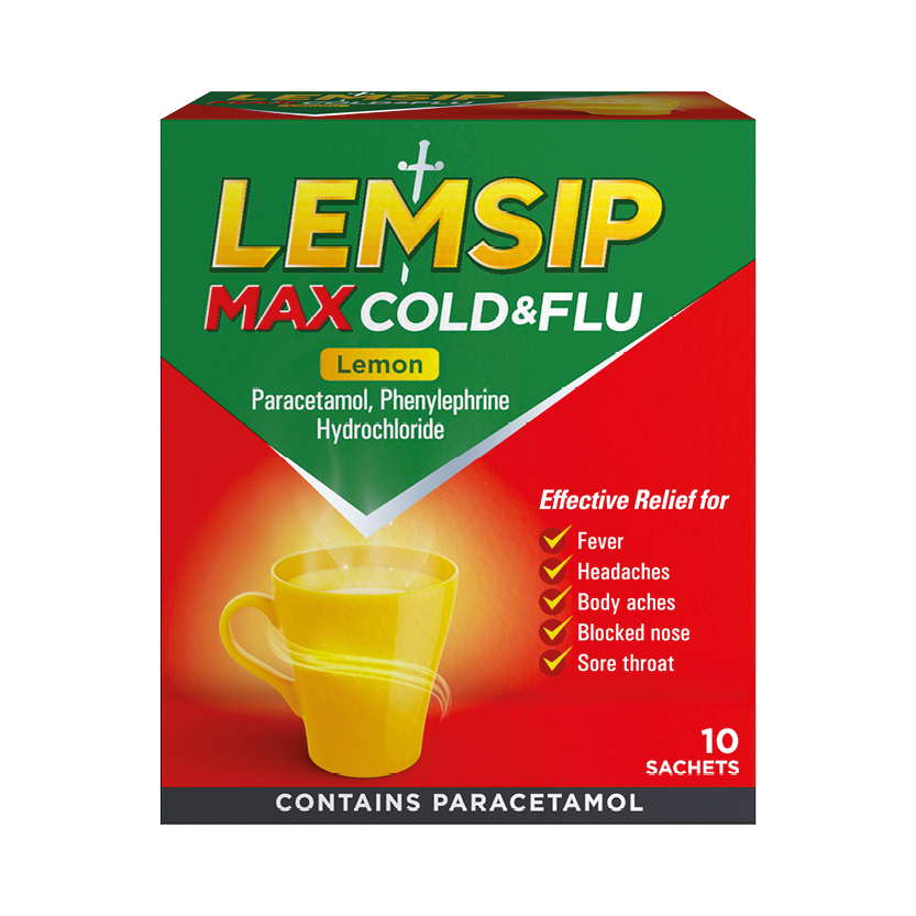 Lemsip Max Cold & Flu Lemon Sachets 10s | Cough, Cold and Flu ...