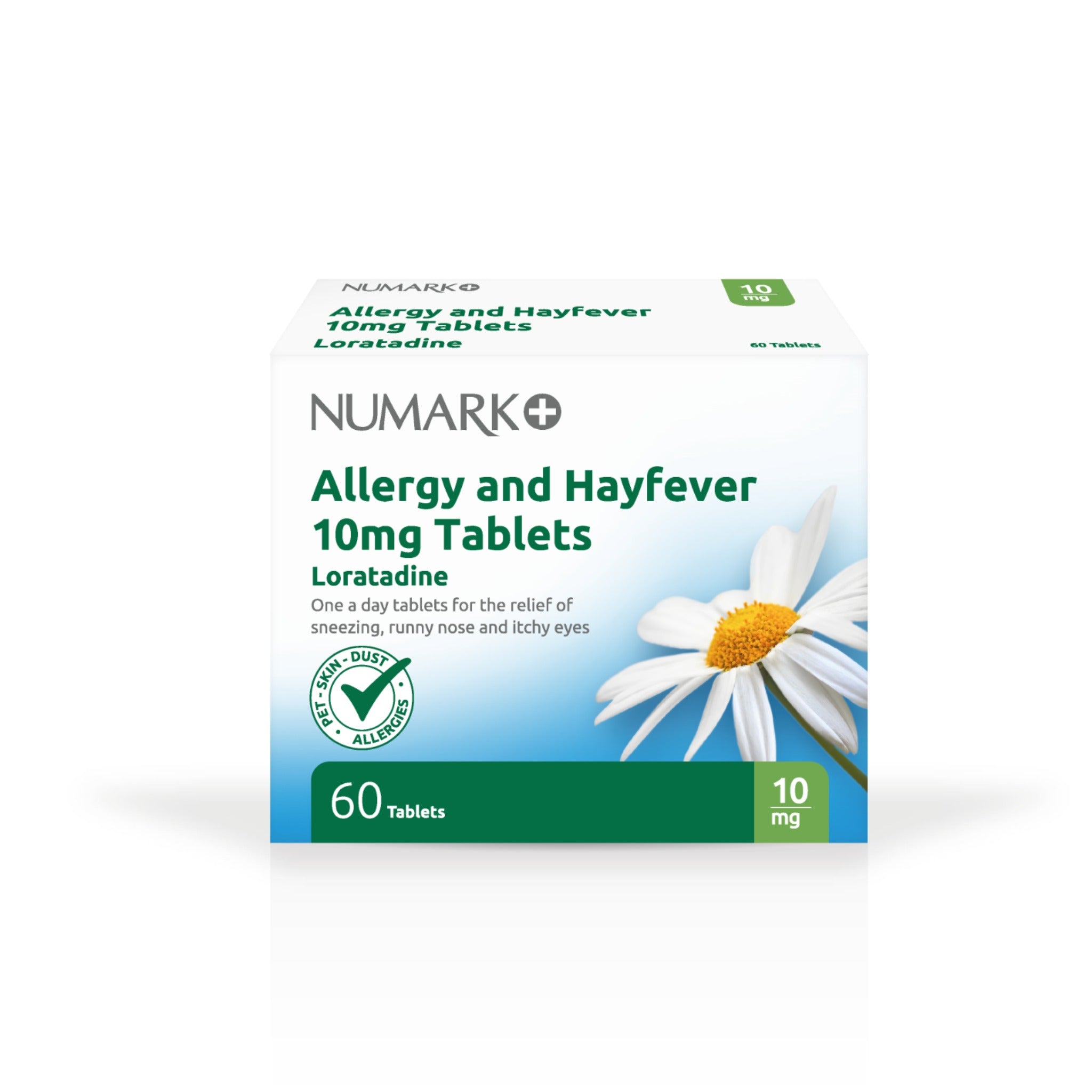 Numark Allergy & Hayfever 10mg Tablets (Loratadine) - 60 Tablets ...