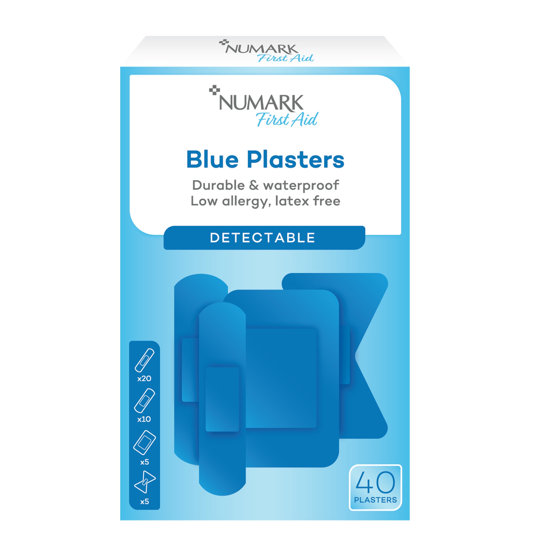 Numark Assorted Blue Plasters - 24 Pack | First Aid – Rowlands Online ...