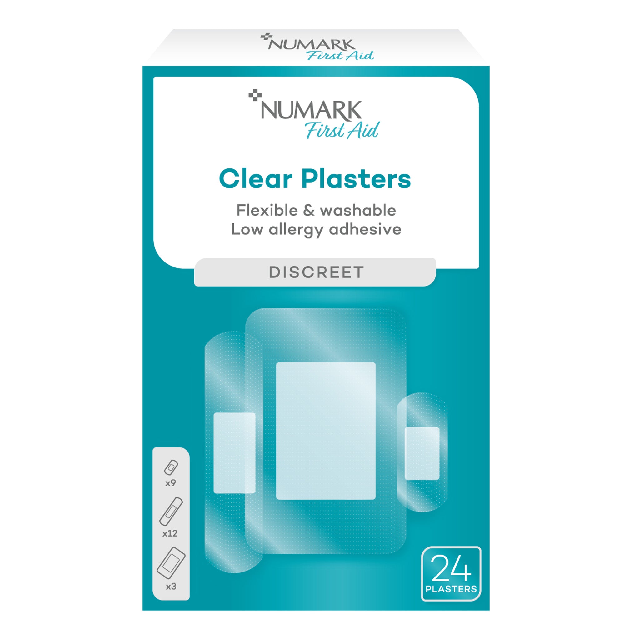 Numark Clear Plasters - 24 Pack | First Aid – Rowlands Online Pharmacy