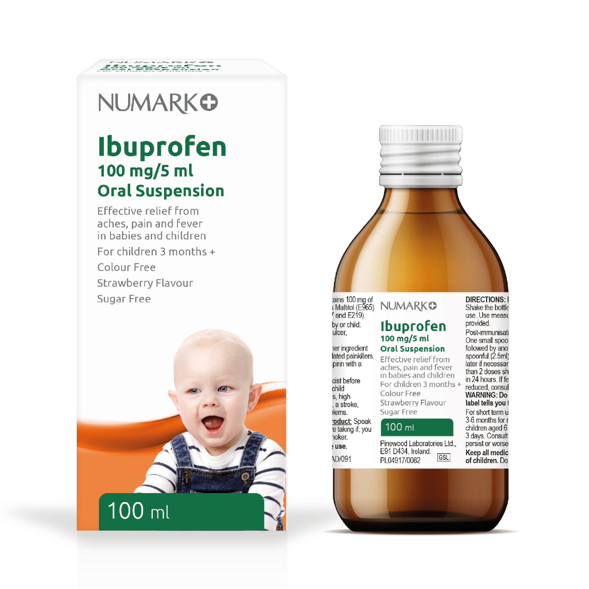 Numark Ibuprofen 100mg/5ml Oral Suspension 100ml | Childrens Medicines ...