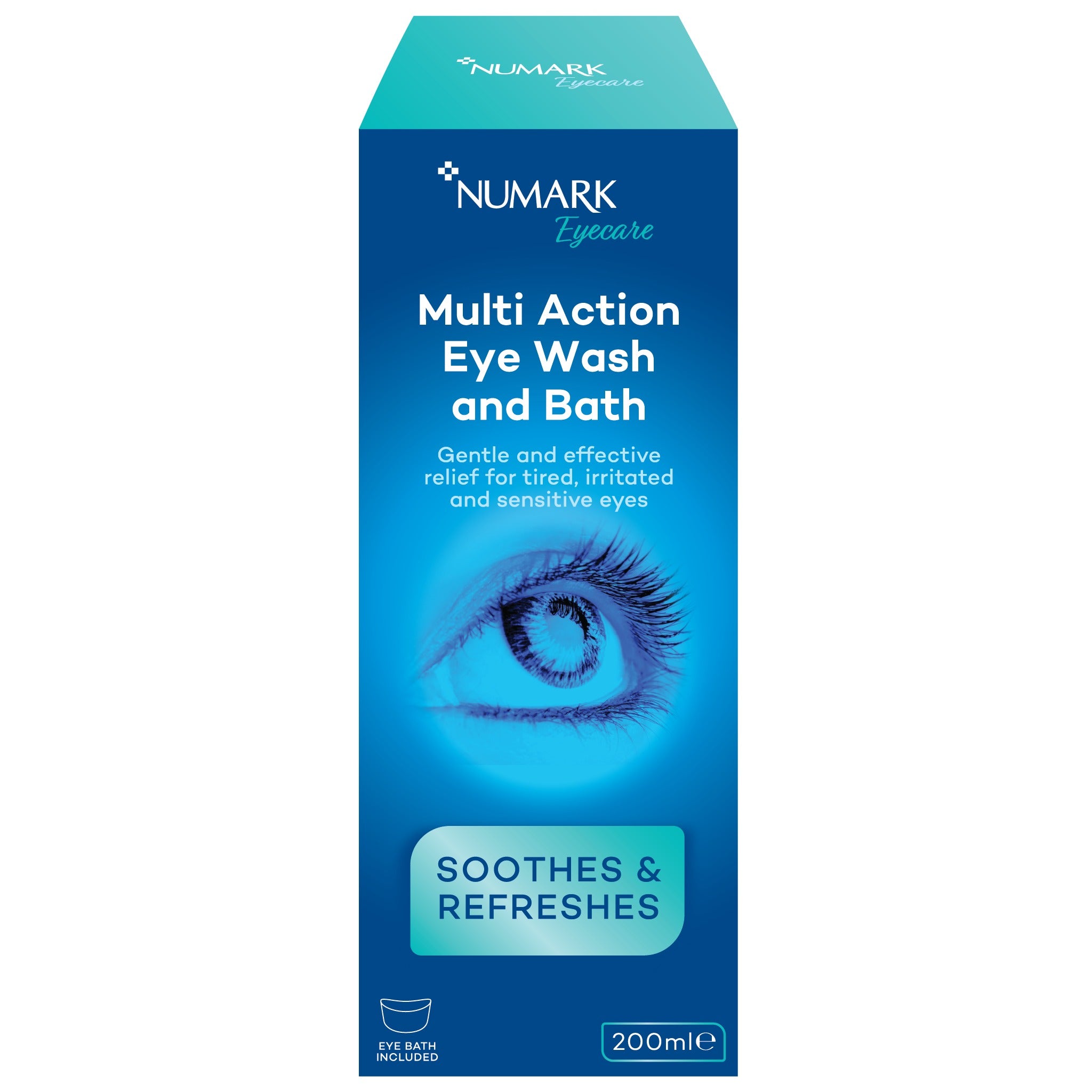 Numark Multi Action Eye Wash With Bath 200ml | Eye Care | Rowlands ...
