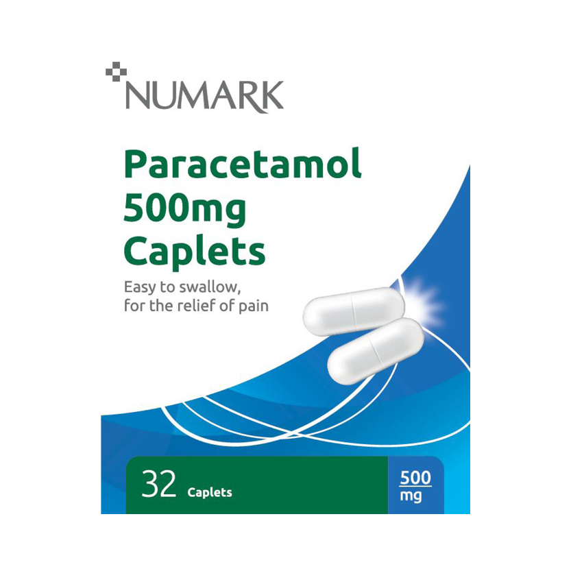 Numark Paracetamol 500mg Caplets 32s | Pain Relief | Rowlands Online ...