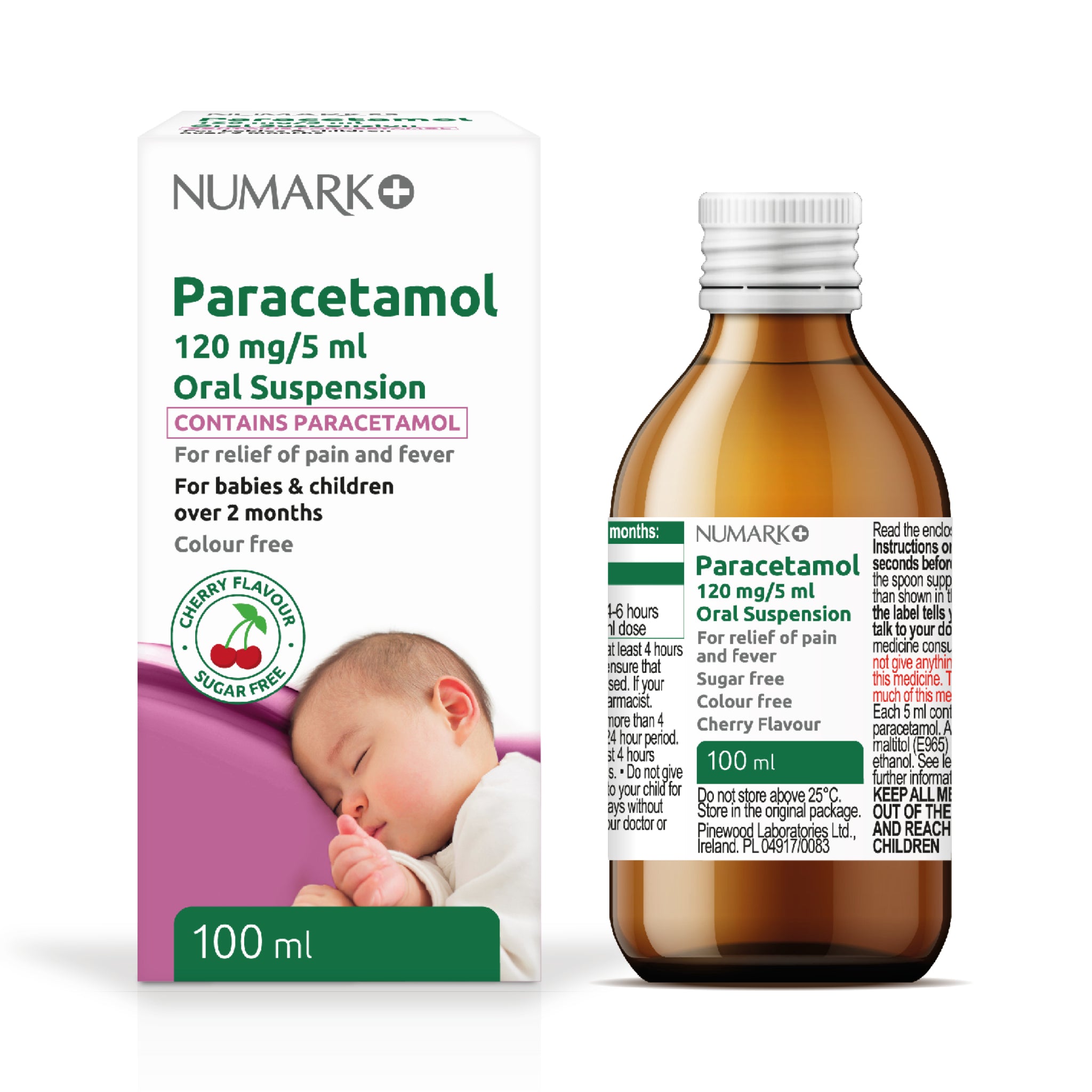 Numark Paracetamol Suspension 120mg/ 5ml 100ml | Children's Fever ...