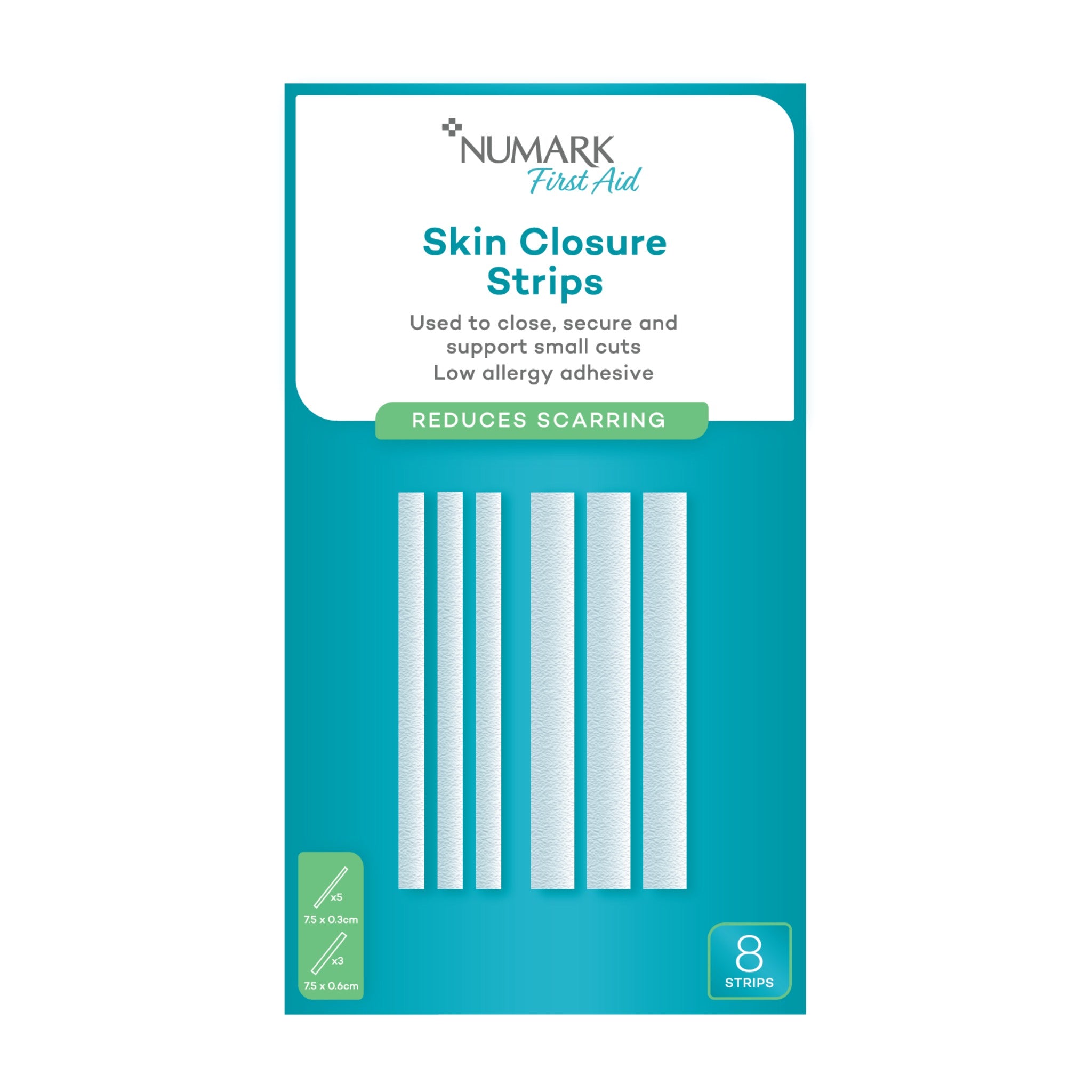 Numark Skin Closure Strips - 8 Strips | First Aid Dressings | Rowlands ...