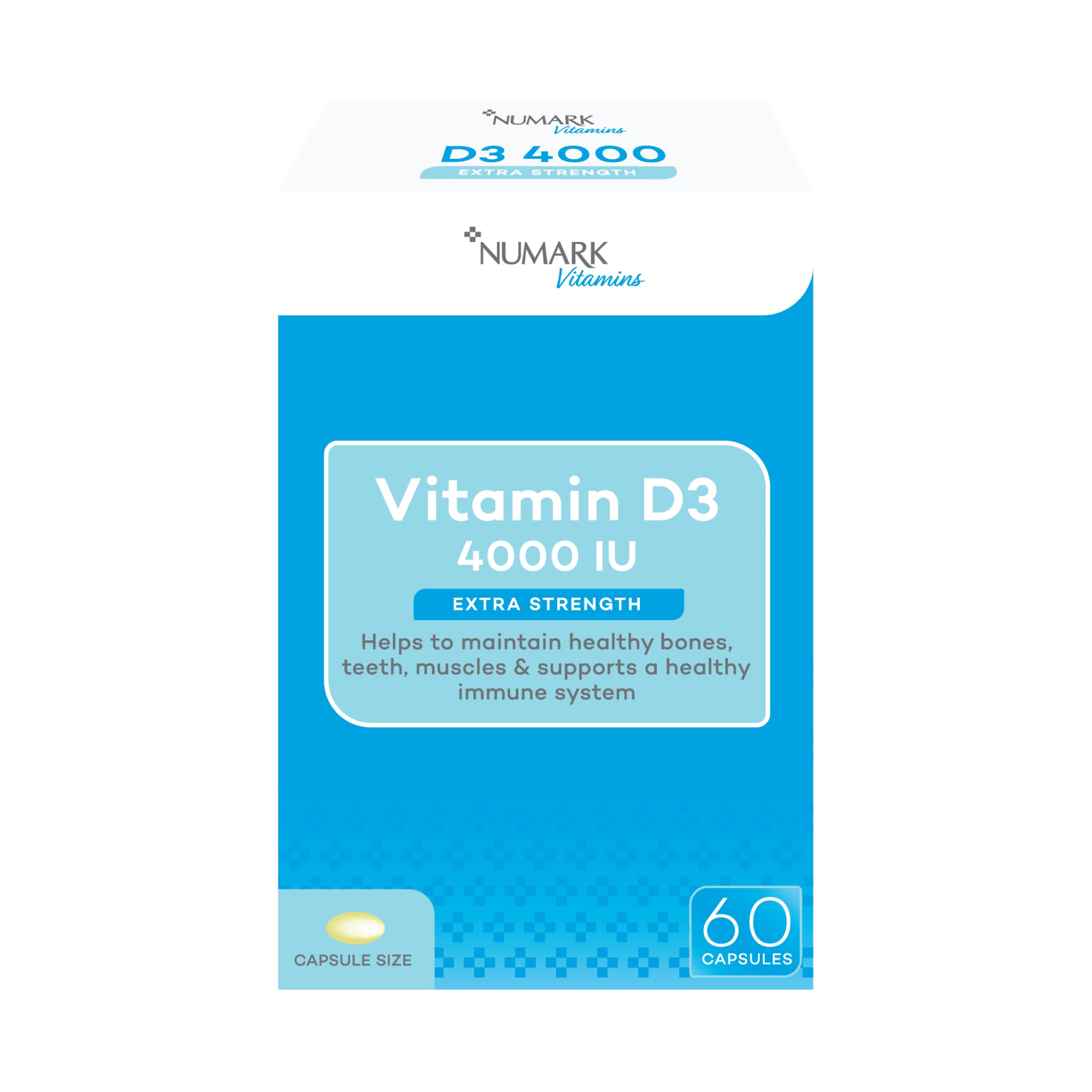 Numark Extra Strength Vitamin D3 4000IU Capsules - 60 Caps | Vitamins ...