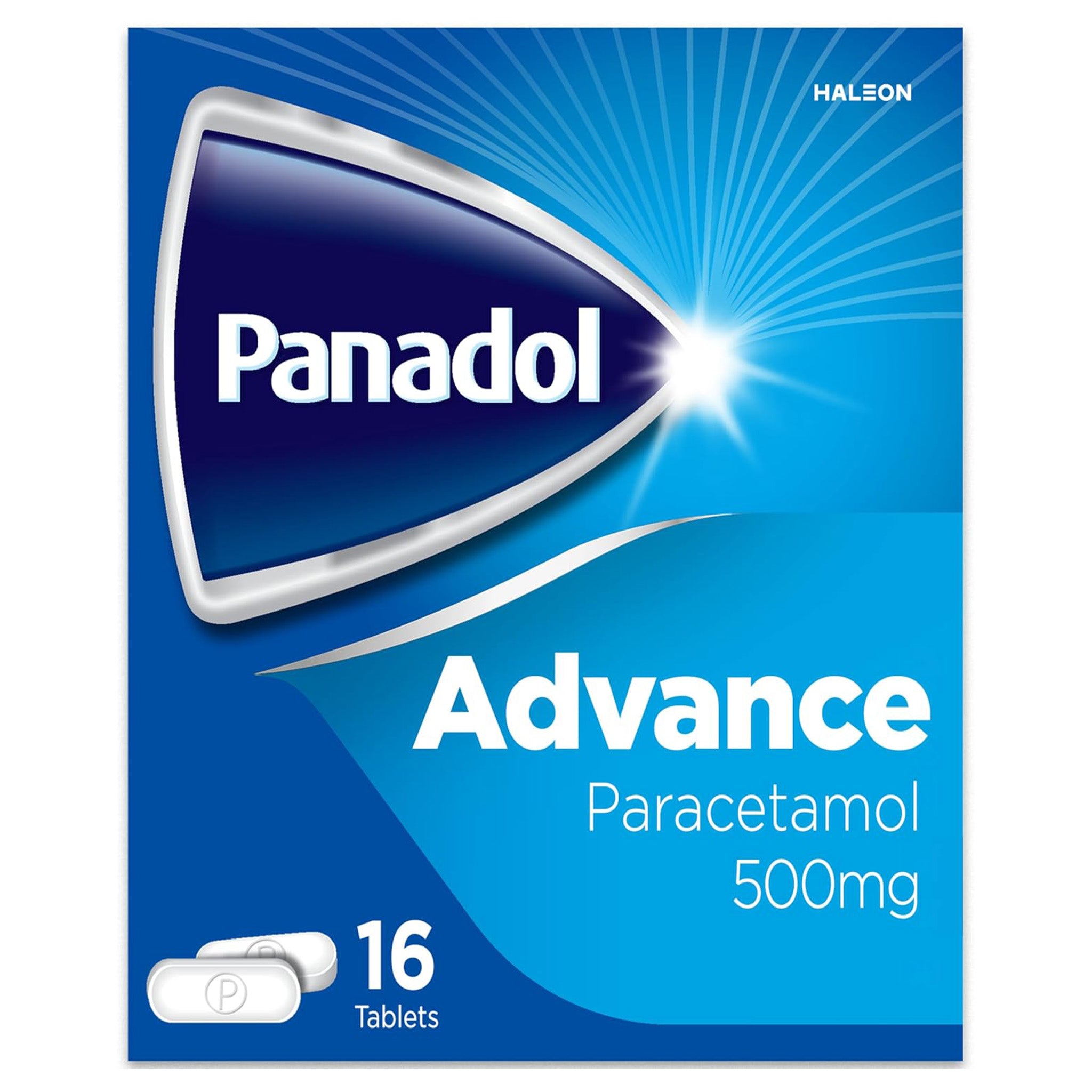 Panadol Advance 500mg Paracetamol - 16 Tablets | Pain Relief ...