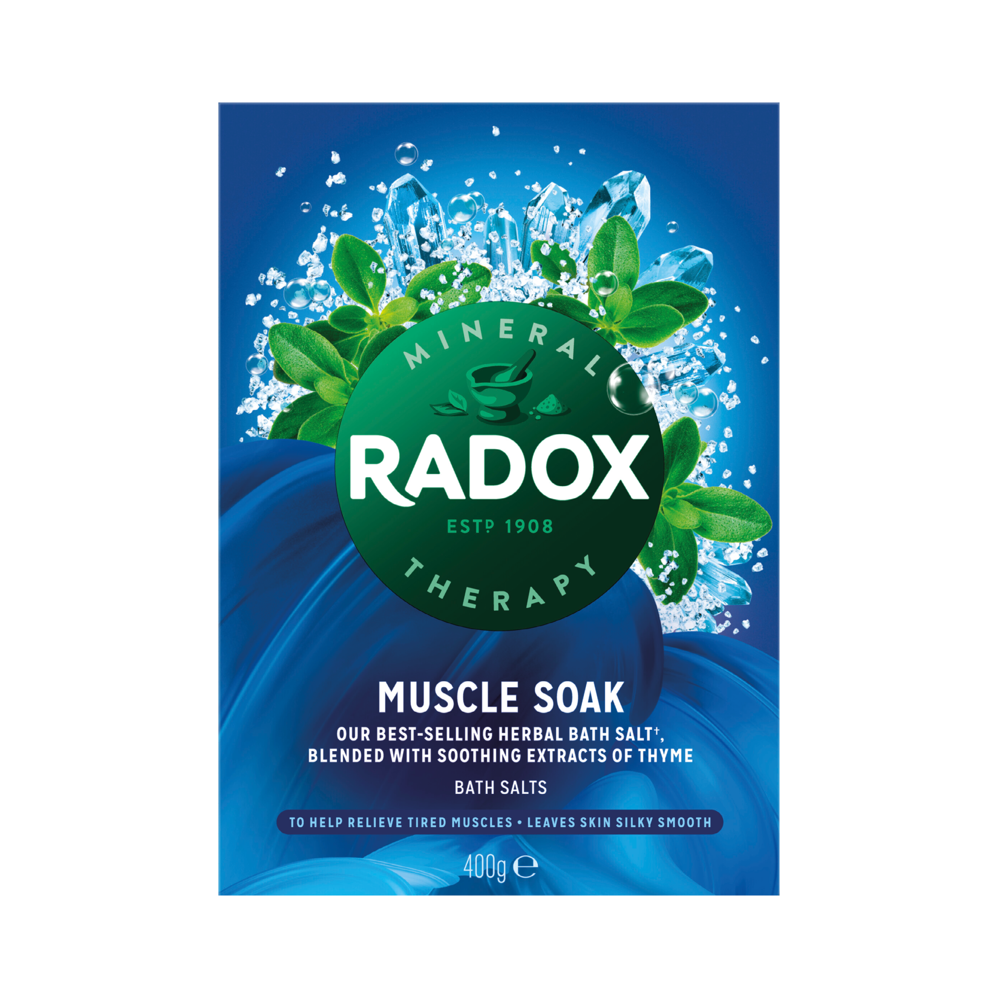 Radox Bath Salts Muscle Soak 400g | Washing & Bathing – Rowlands Online ...