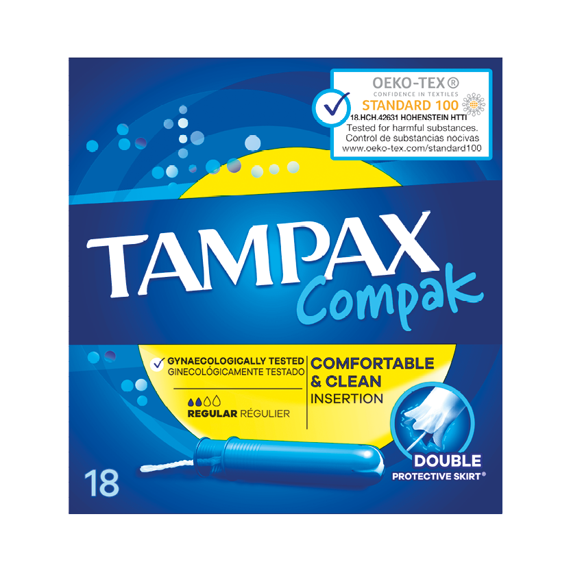 Tampax Compak Regular 18s | Feminine Protection and Hygiene | Rowlands ...