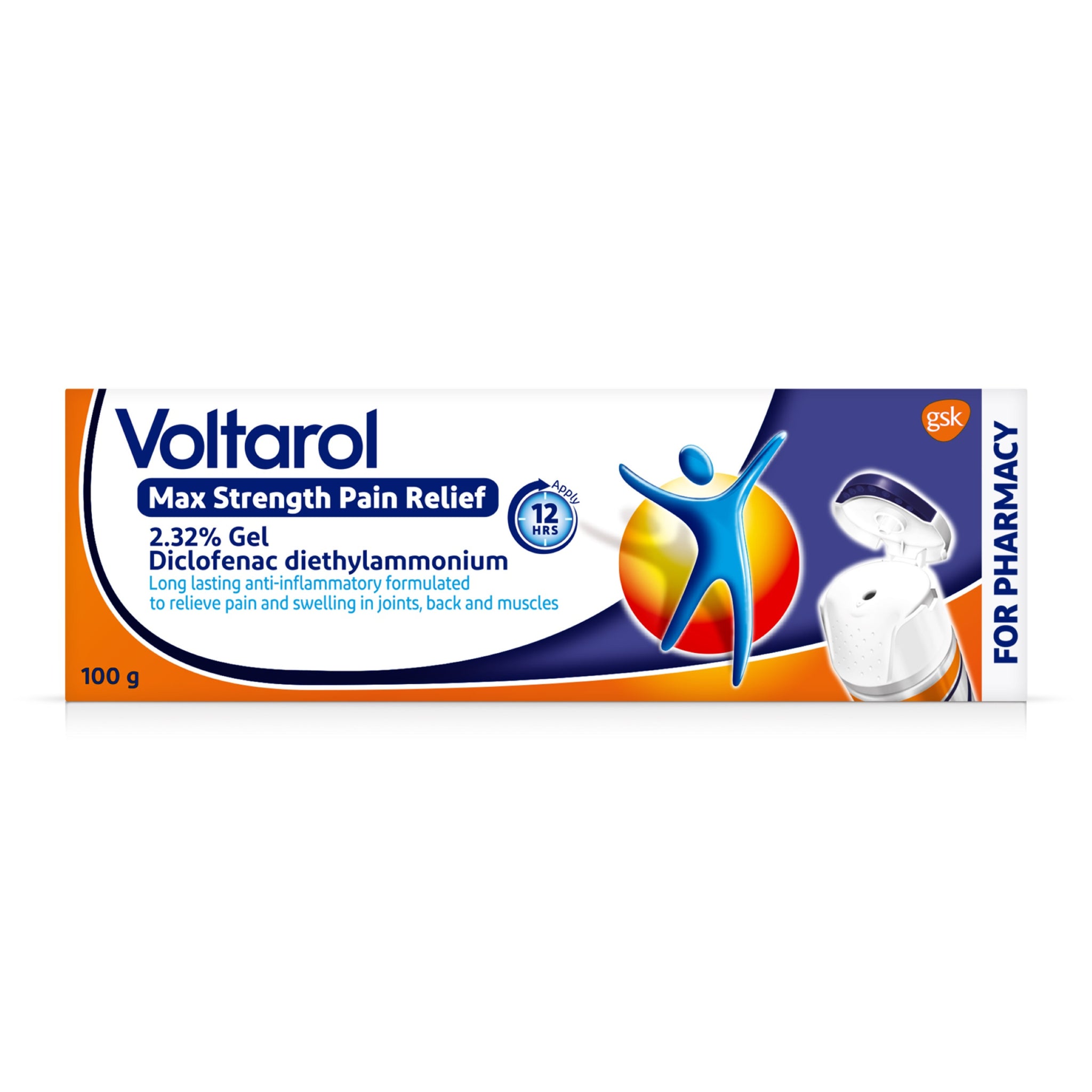 Voltarol 12 Hour Joint Pain Relief Gel 2.32% - 100g | Pain Relief ...