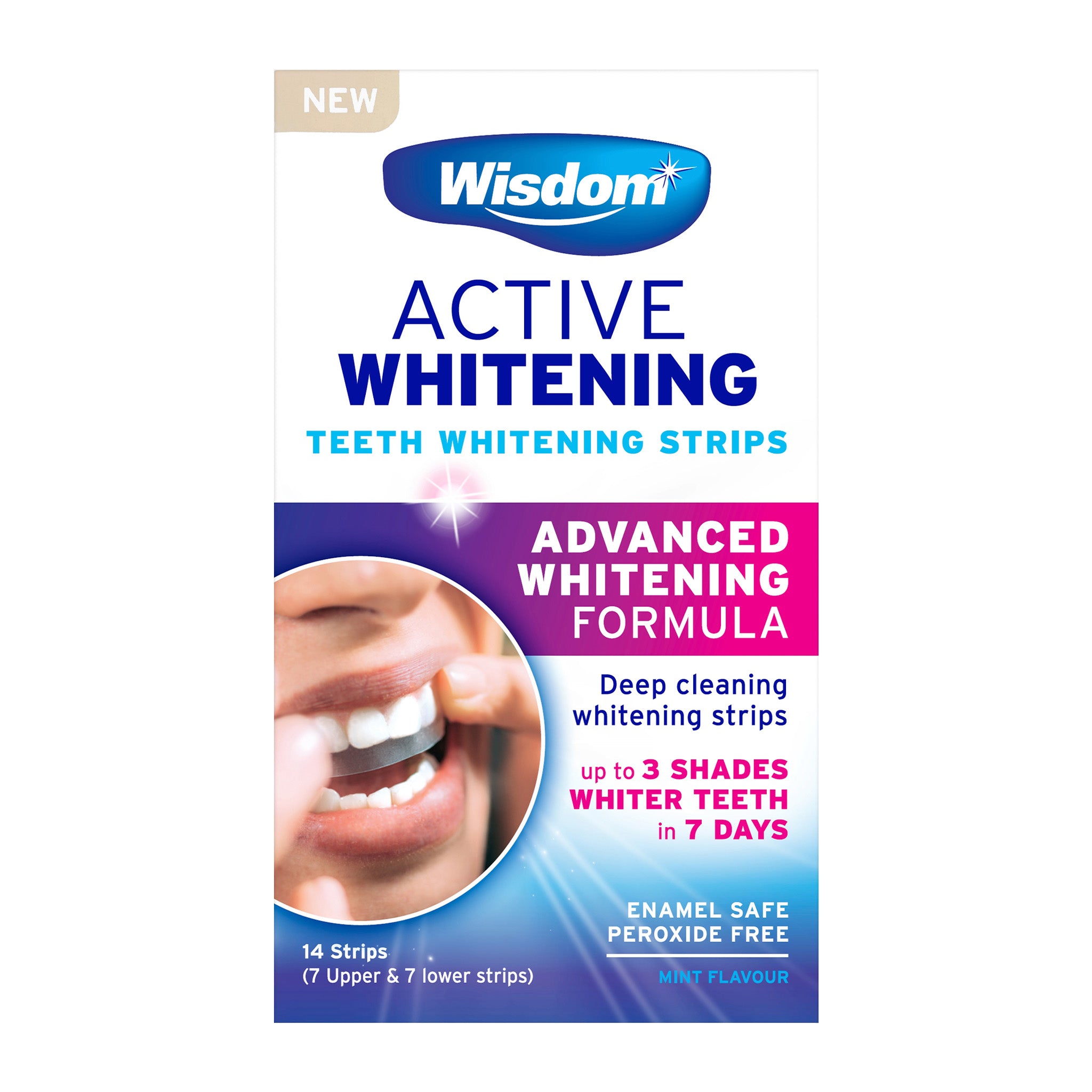 Wisdom Active Whitening Teeth Whitening Strips - 14 Strips | Dental ...